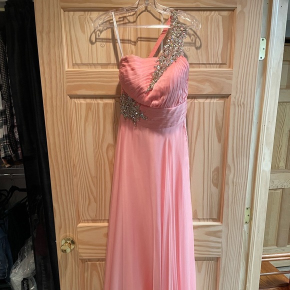 Night Moves Prom Collection | Dresses | One Shoulder Coral Beaded Prom ...